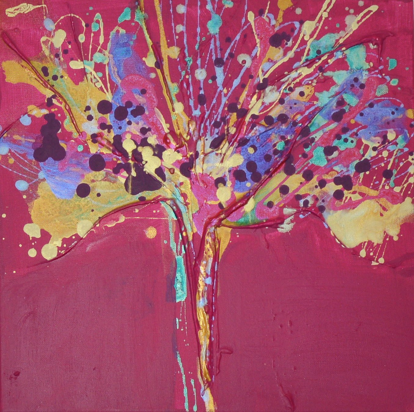 Buy Original Pink Abstract Paintings By Caroline Ashwood