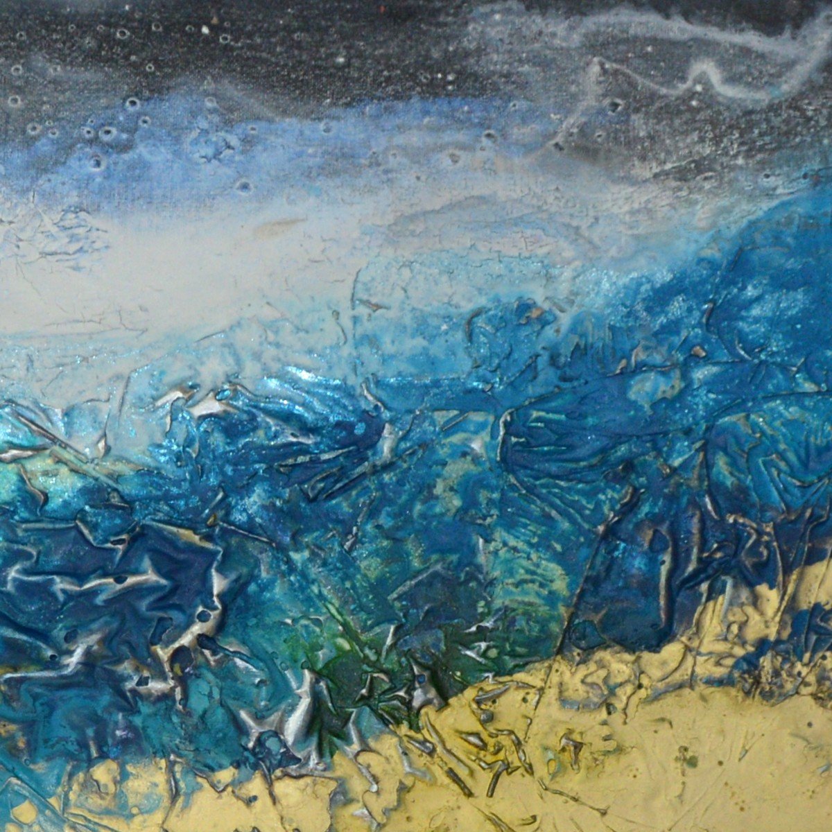 beachcombing - Original Abstract Art - Caroline Ashwood