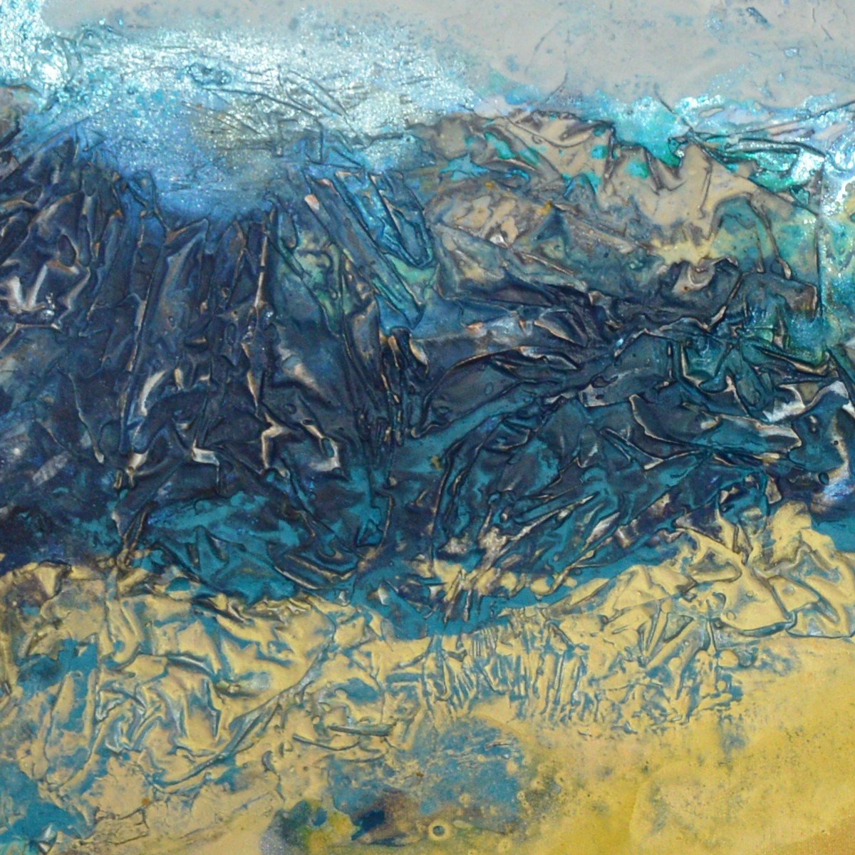 beachcombing - Original Abstract Art - Caroline Ashwood
