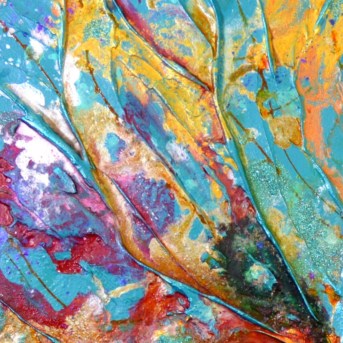 Abstract Tree Art - Original Paintings By Caroline Ashwood
