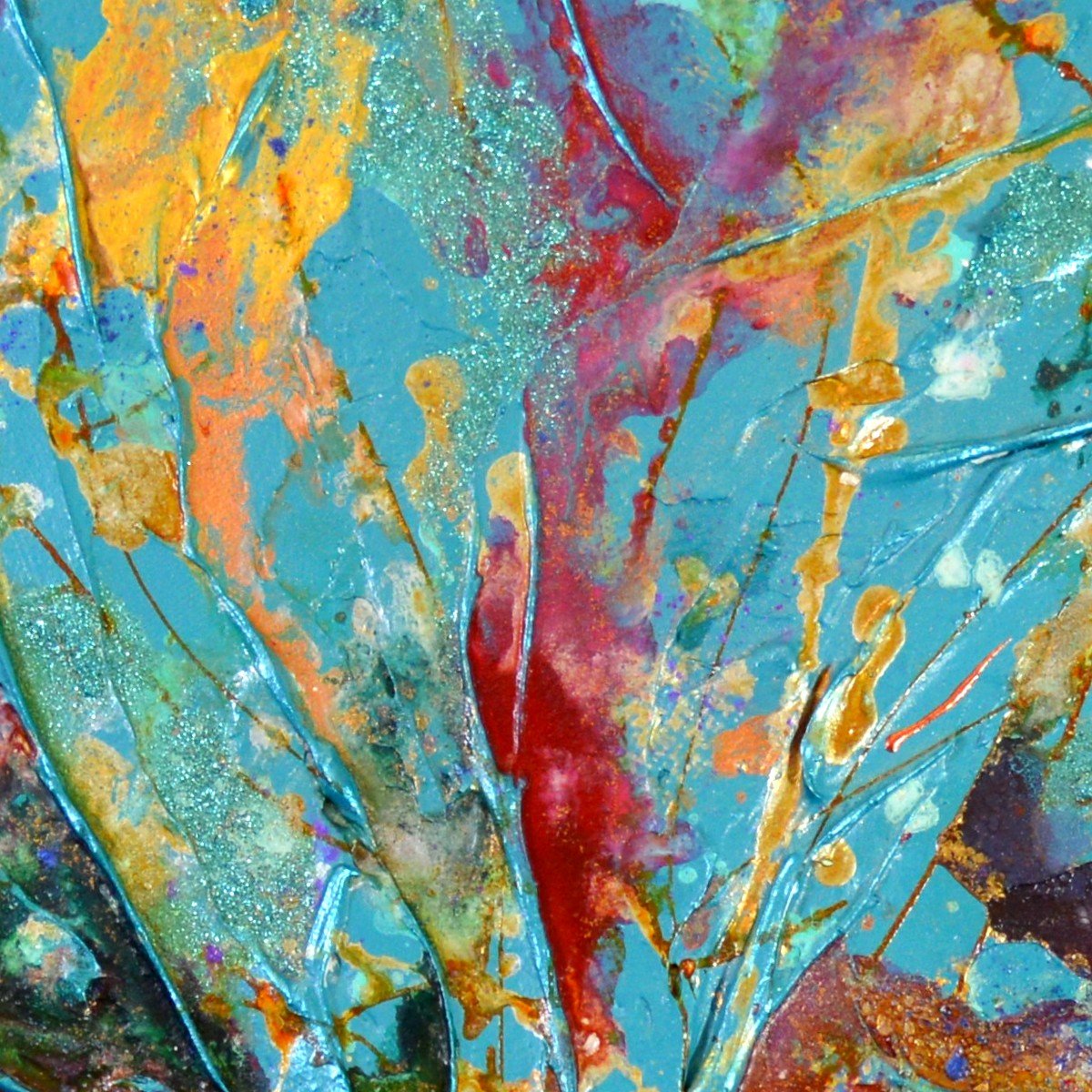 Abstract Tree Art - Original Paintings By Caroline Ashwood