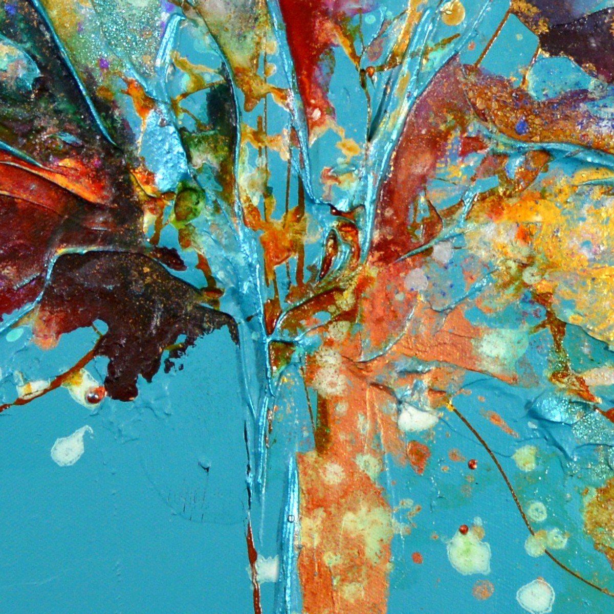Abstract Tree Art - Original Paintings By Caroline Ashwood