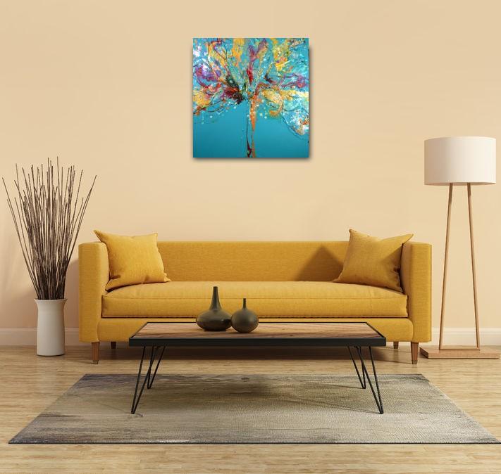 Abstract Tree Art - Original Paintings By Caroline Ashwood