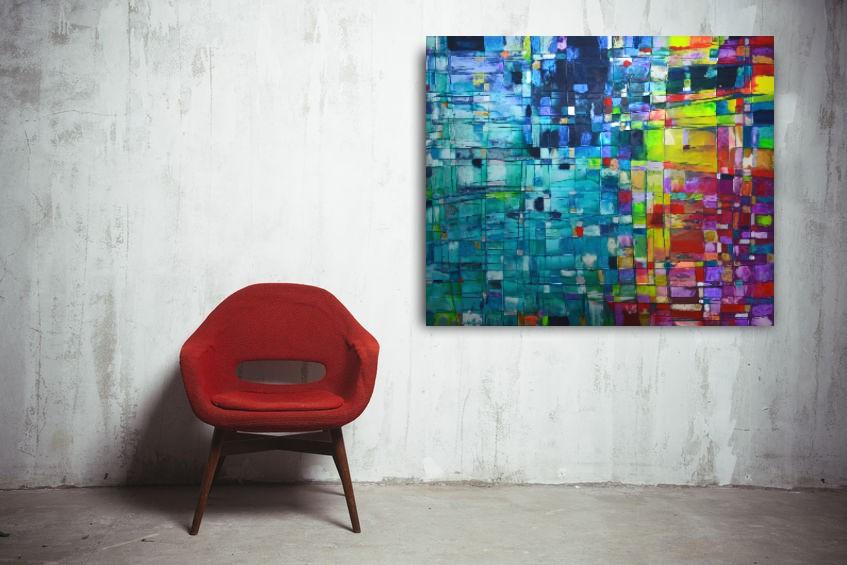 Buy Large Abstract Wall Art | Original Paintings By Caroline Ashwood Page 2