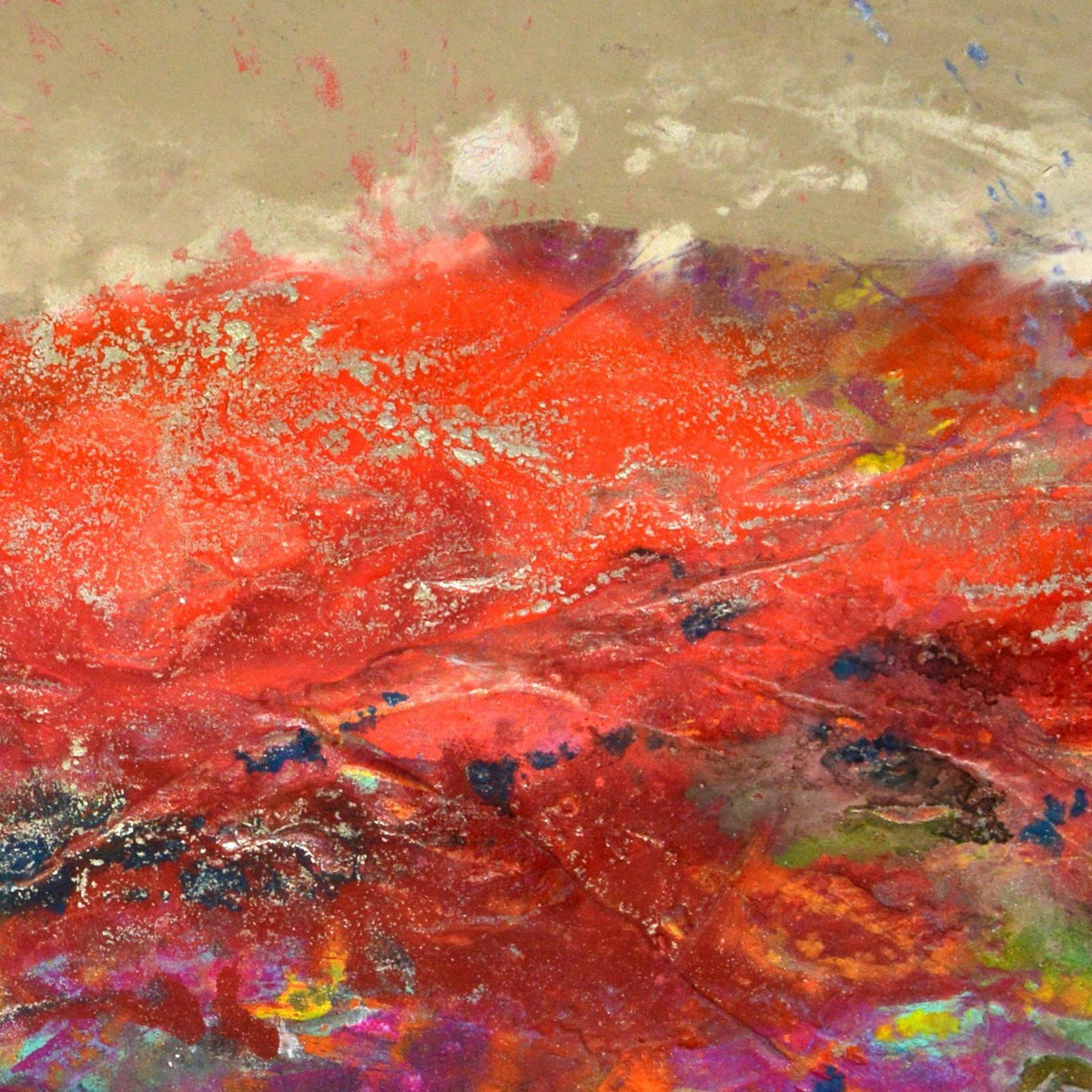 Red Sea - Original Abstract Wall Art By Caroline Ashwood