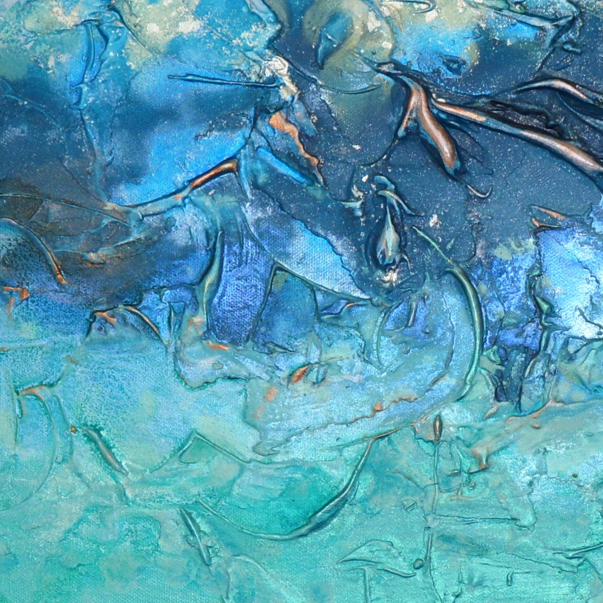 Buy Original Blue Abstract Paintings By Caroline Ashwood Page 2